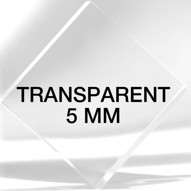 Plaque Plexiglass Transparent 5 mm sur mesure - Premium (Coulé)