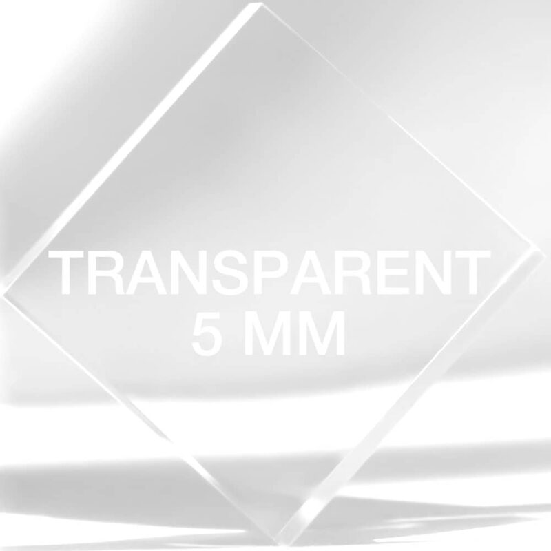 Plaque Plexiglass Transparent 5 mm sur mesure - Premium (Coulé)